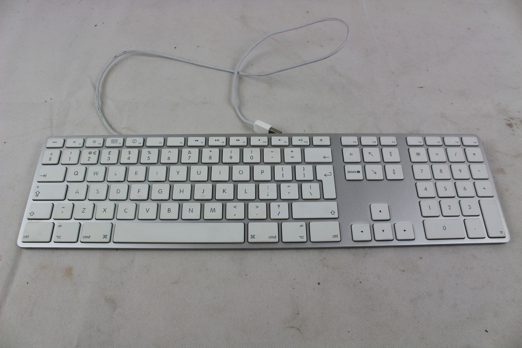 Apple Keyboard Model no A1243 Brushed Aluminium