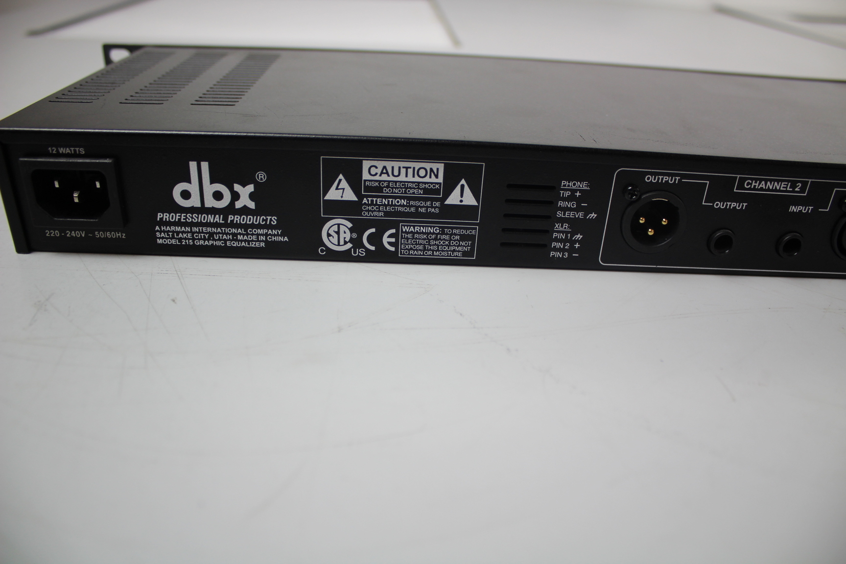 DBX 215S Dual 15-Band Professional Quality Graphic EQ Equalizer