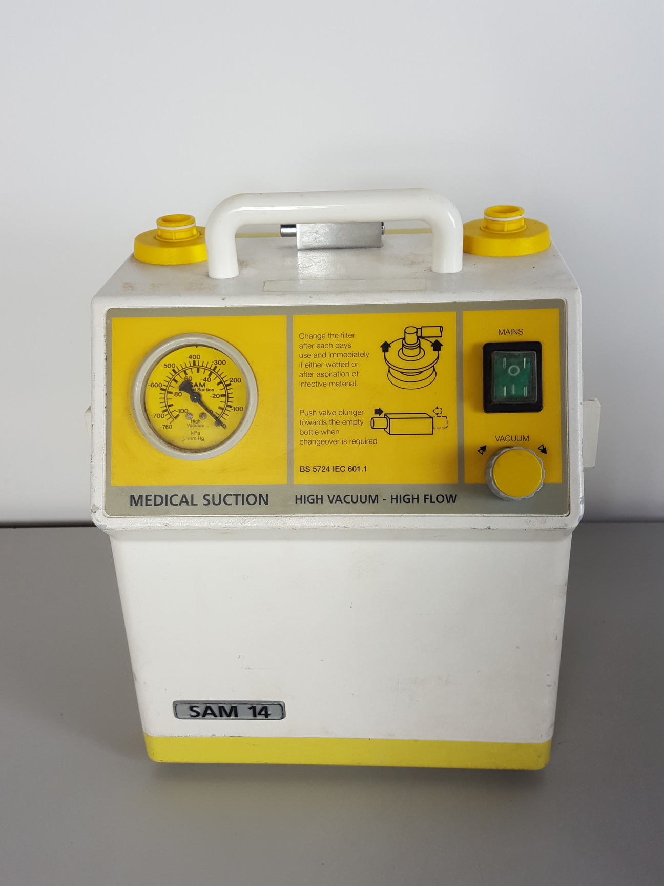 SAM 14 High Vacuum-High Flow Medical Suction Unit Lab - Spares / Repairs