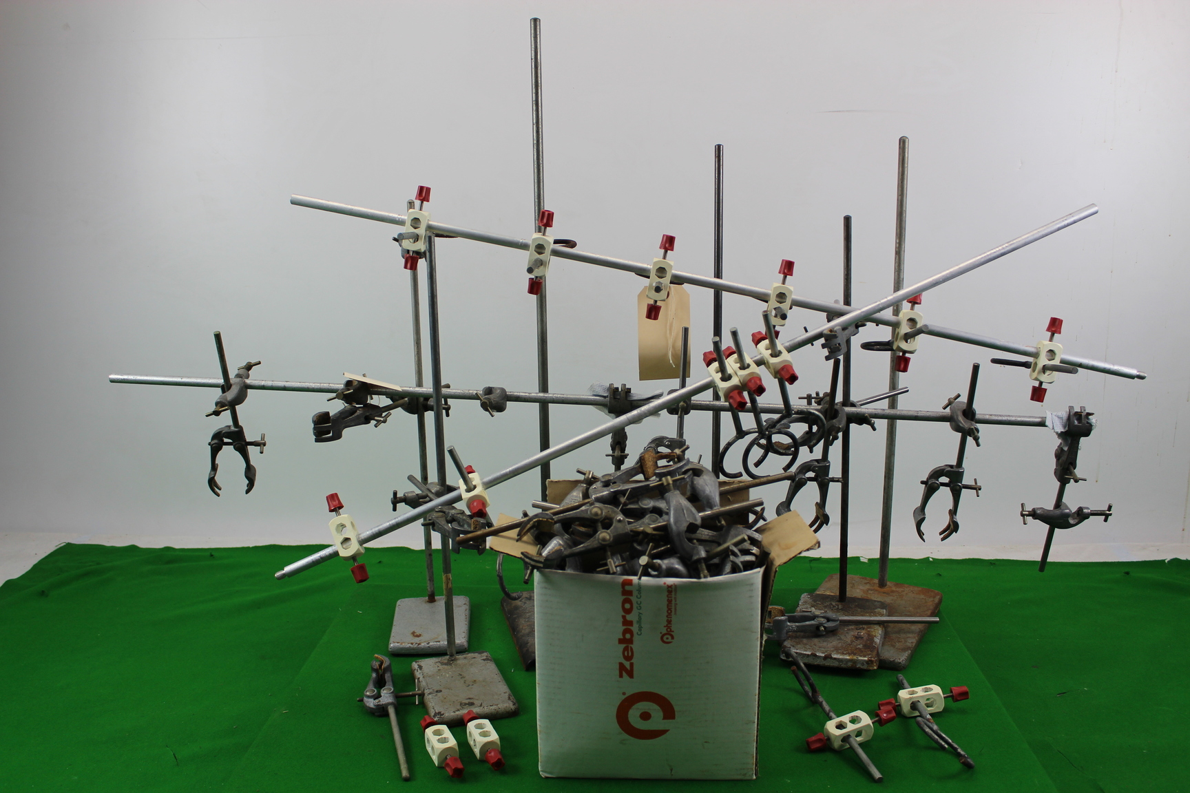 Job Lot Of Lab Clamps, Clamp Stands Lab Stand Sets Laboratory Scientific