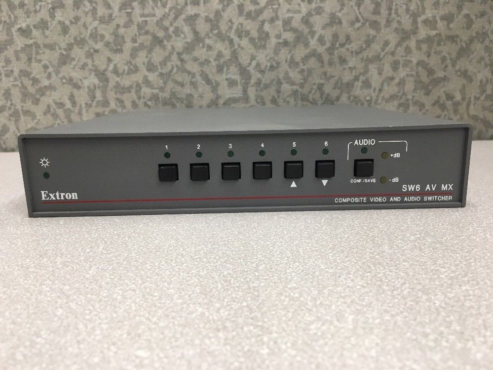 Extron Sw6 AV MX 6 Input-composite Video and Audio Switcher