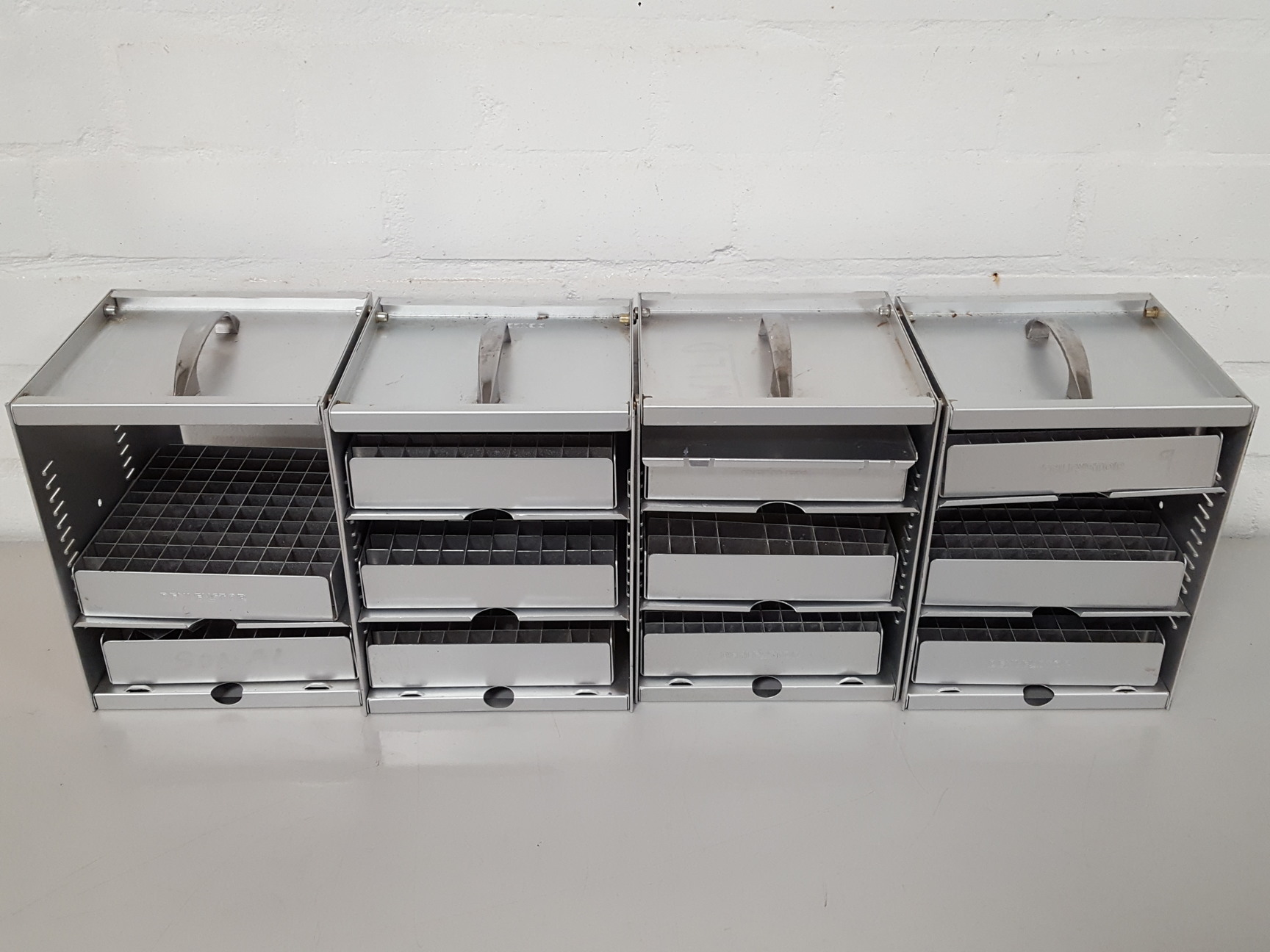 Lot of 4x Denley Stainless Steel Lab Freezer Racks Tray Lab
