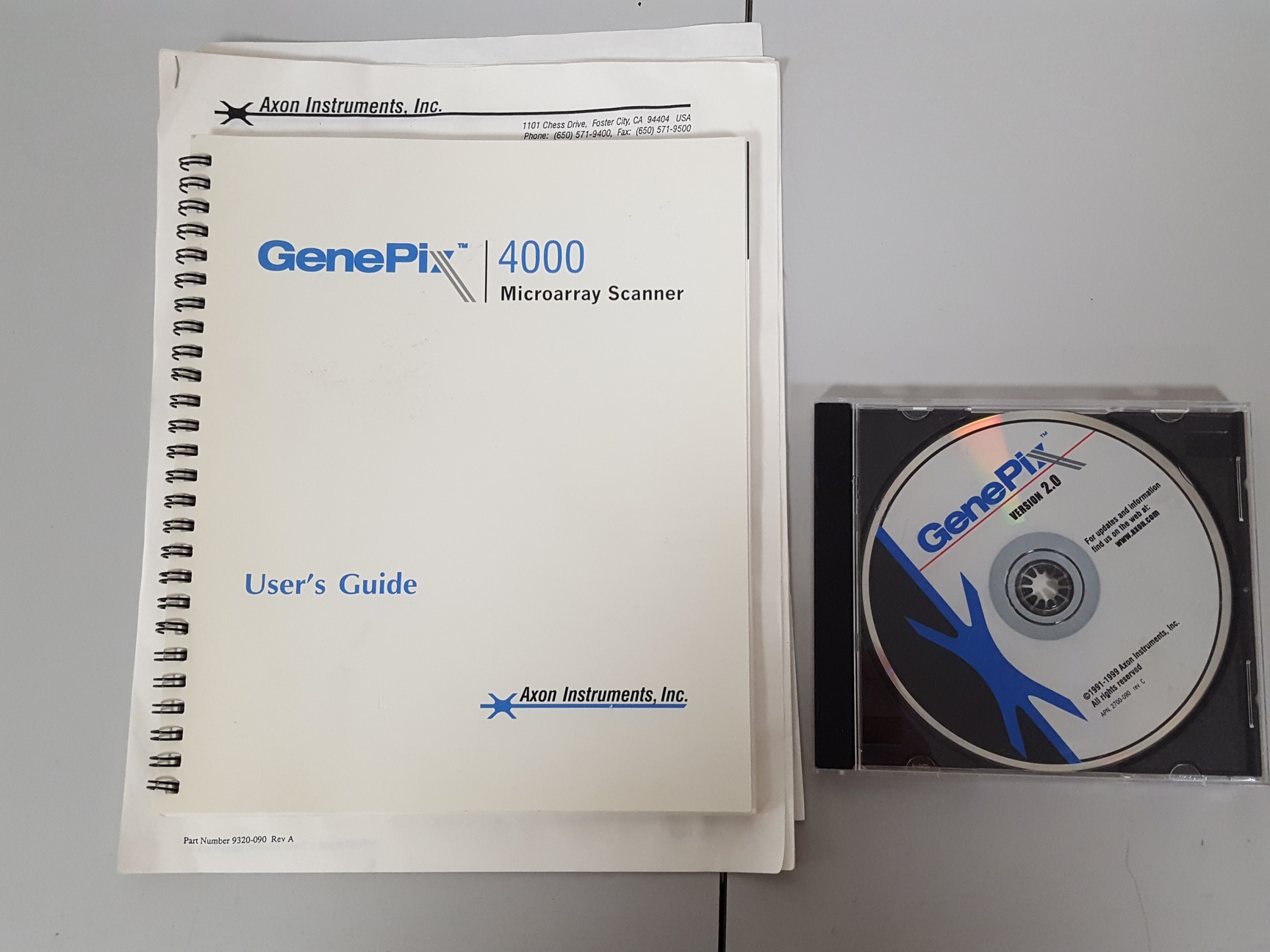 GenePix 4000 MicroArray Scanner Version 2.0 Software CD + Forton ...