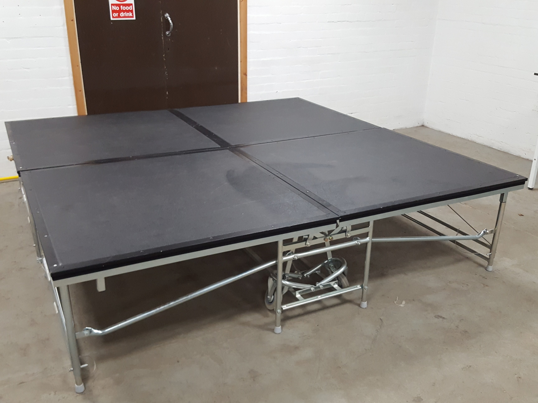 2x Sico 2002 480/60 Mobile Folding Stage Unit Exhibition Stand