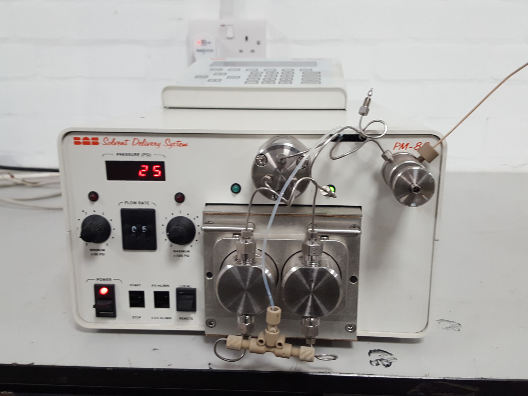 BAS HPLC Solvent Delivery System Pm-80 Gradient Pump Lab