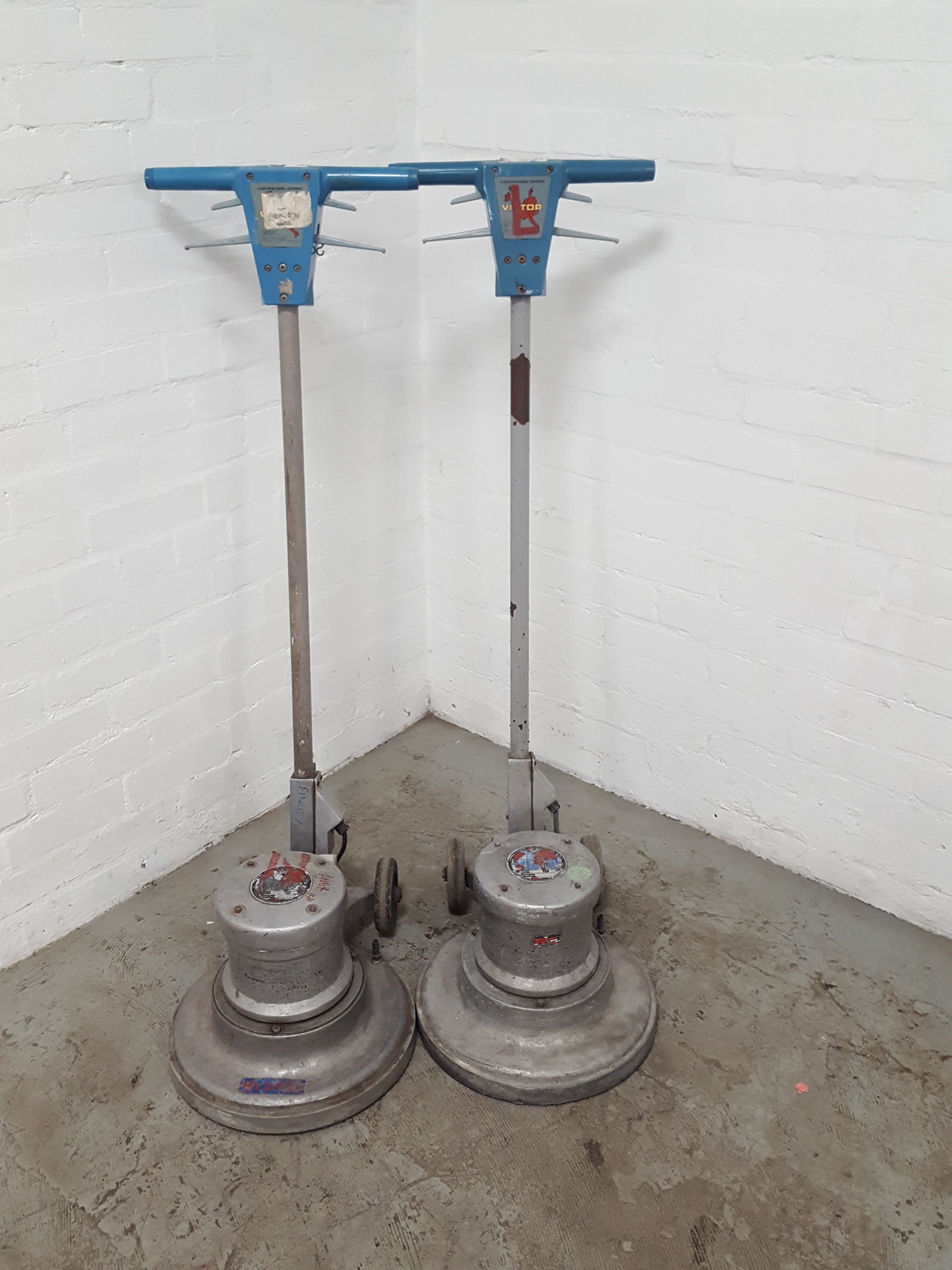 2x Victor Floor Scrubber Buffer Polisher Machines