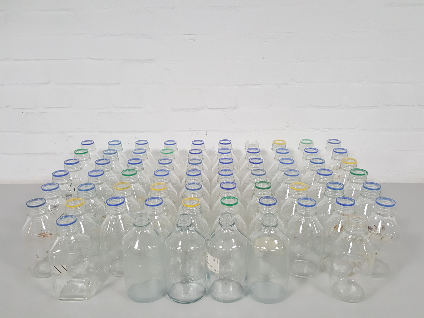 66x 500mL Duran Bottle Lab Glassware Glass