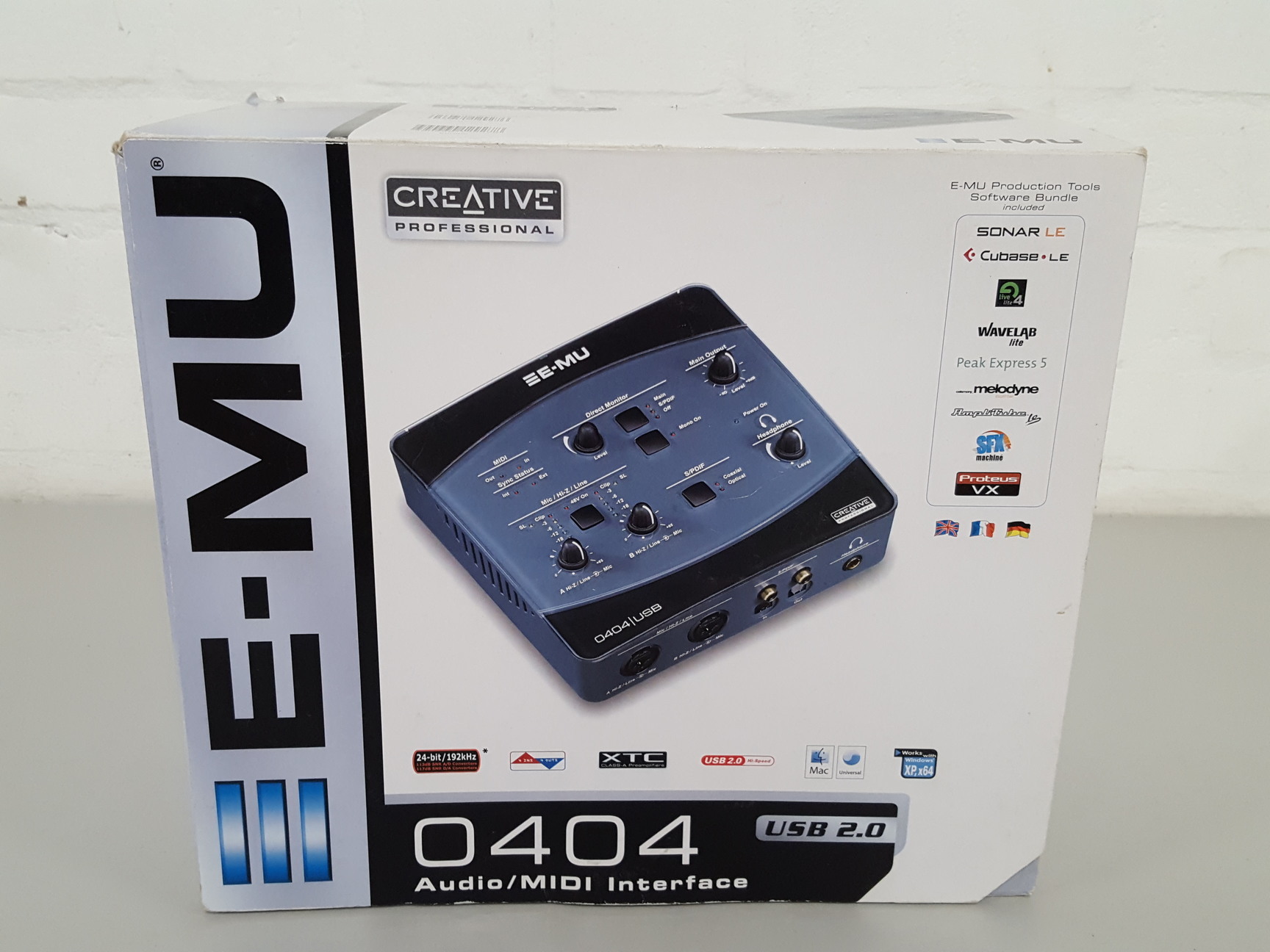 Creative Labs E-MU 0404 EM8761 USB Audio/MIDI Interface AV
