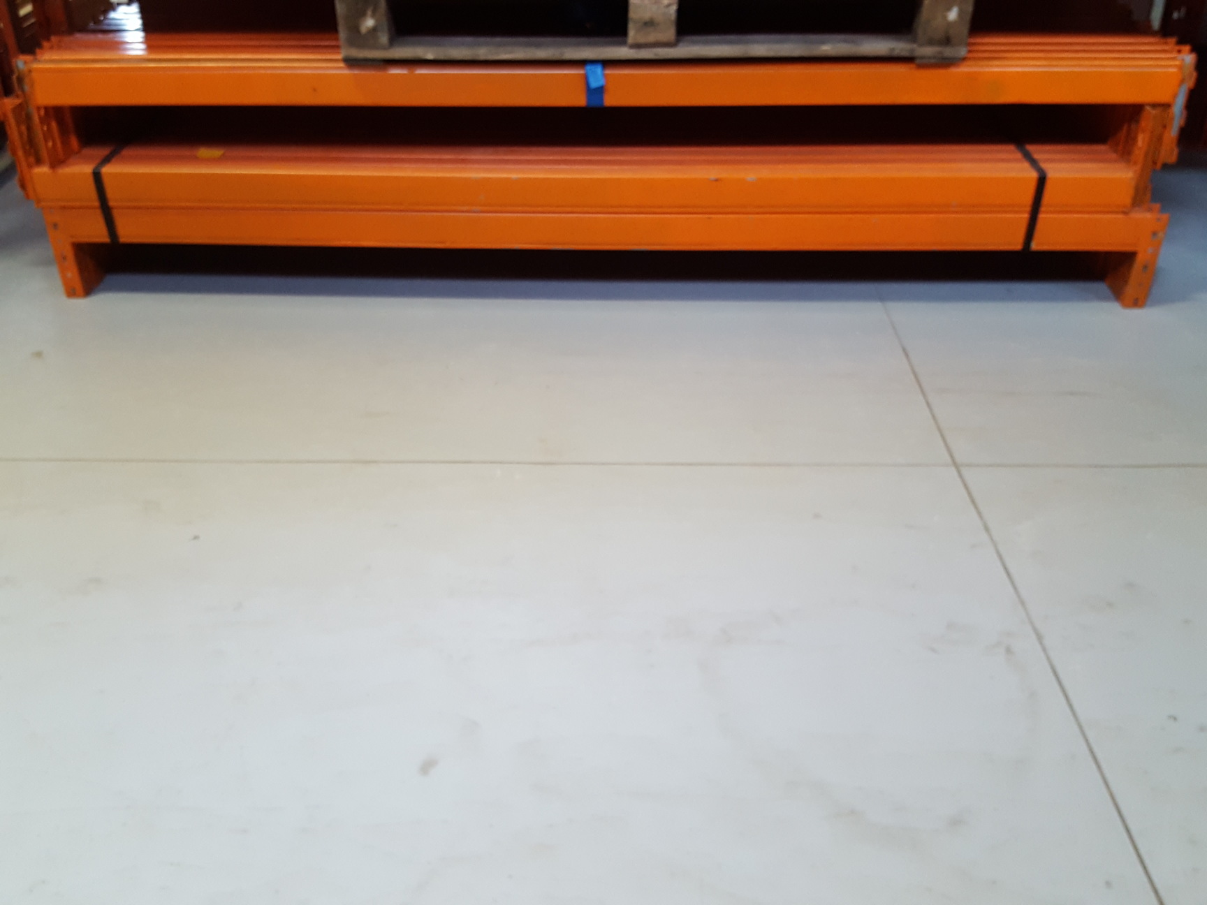 54x Orange Redirack Pallet Racking Beams 2.25m - £10+VAT / Beam