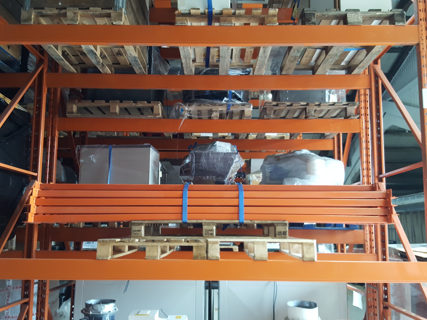 32x Orange PSS Pallet Racking Beams Shelving - £9+VAT