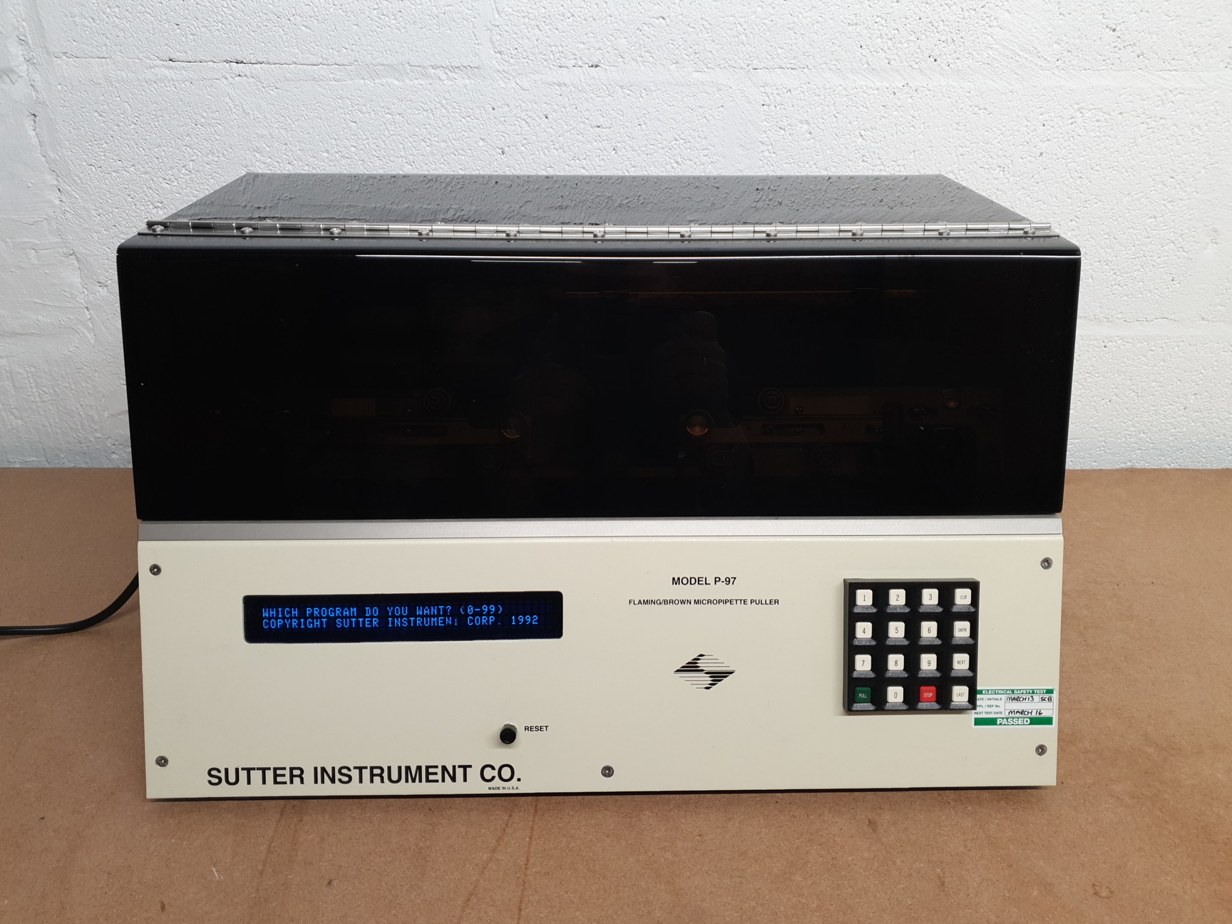 Sutter Instruments Co. Flaming/Brown Micropipette Puller Model P-97 Lab