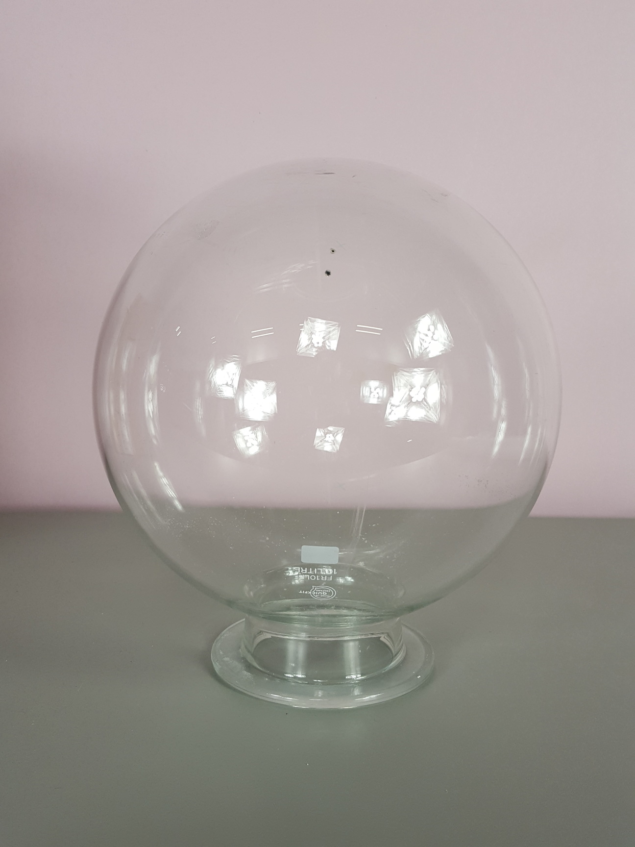 Pyrex Quickfit FR20LF 10 Litre Borosilicate Glass Wide Neck Reaction ...