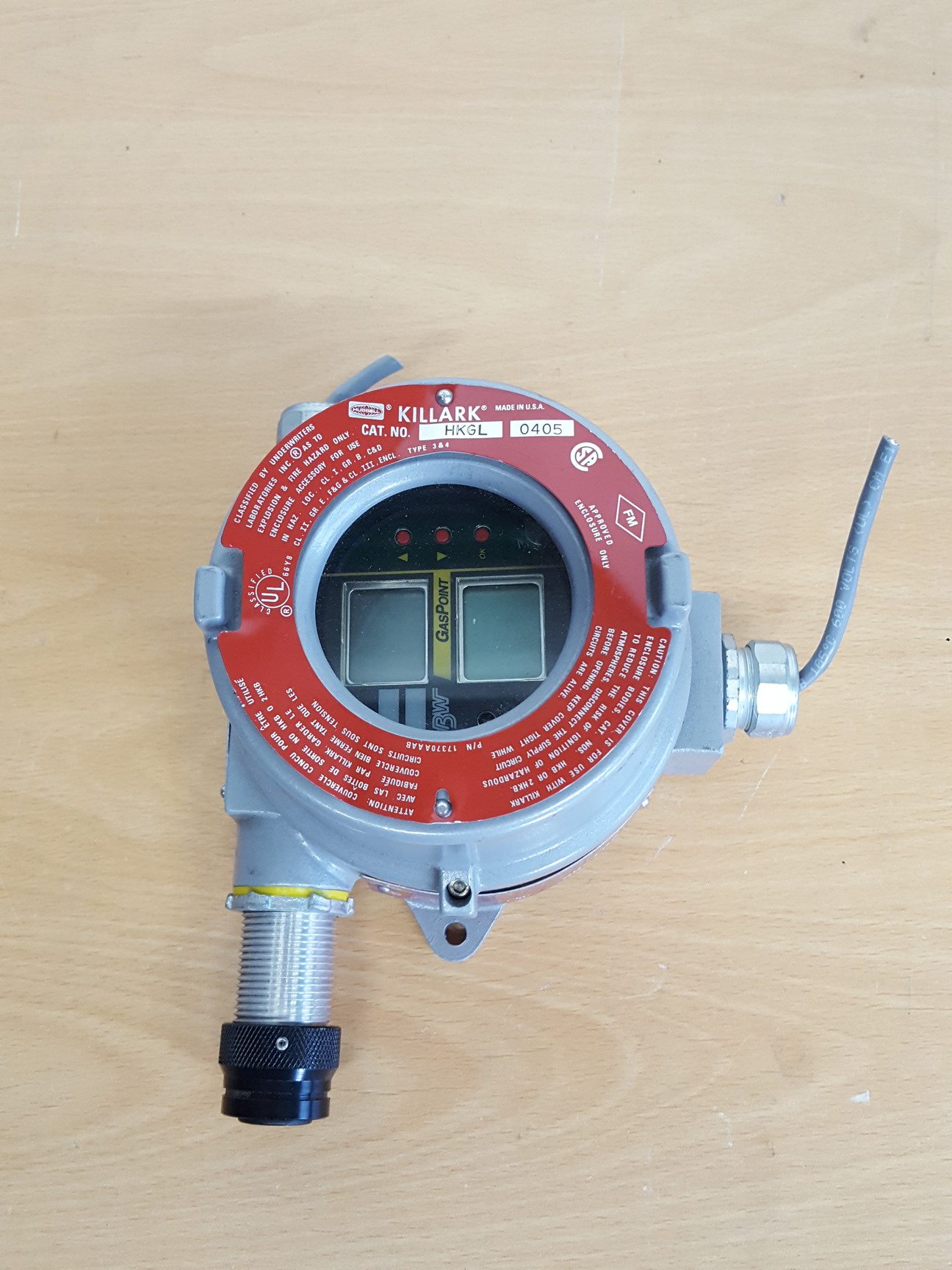 Hubbell Killark HKGL 1103 w/ GP-MD Gaspoint Transmitter Lab