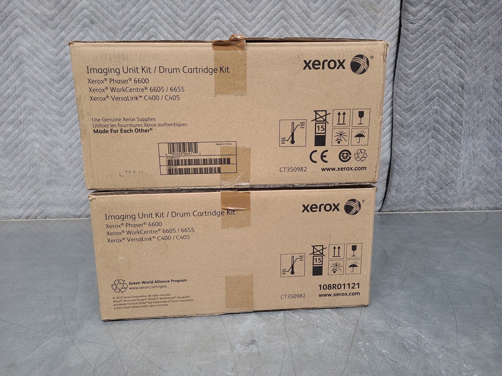 2 x Xerox Imaging Unit Kit / Drum Cartridge Kit for 6600, 6605, 6655 ...