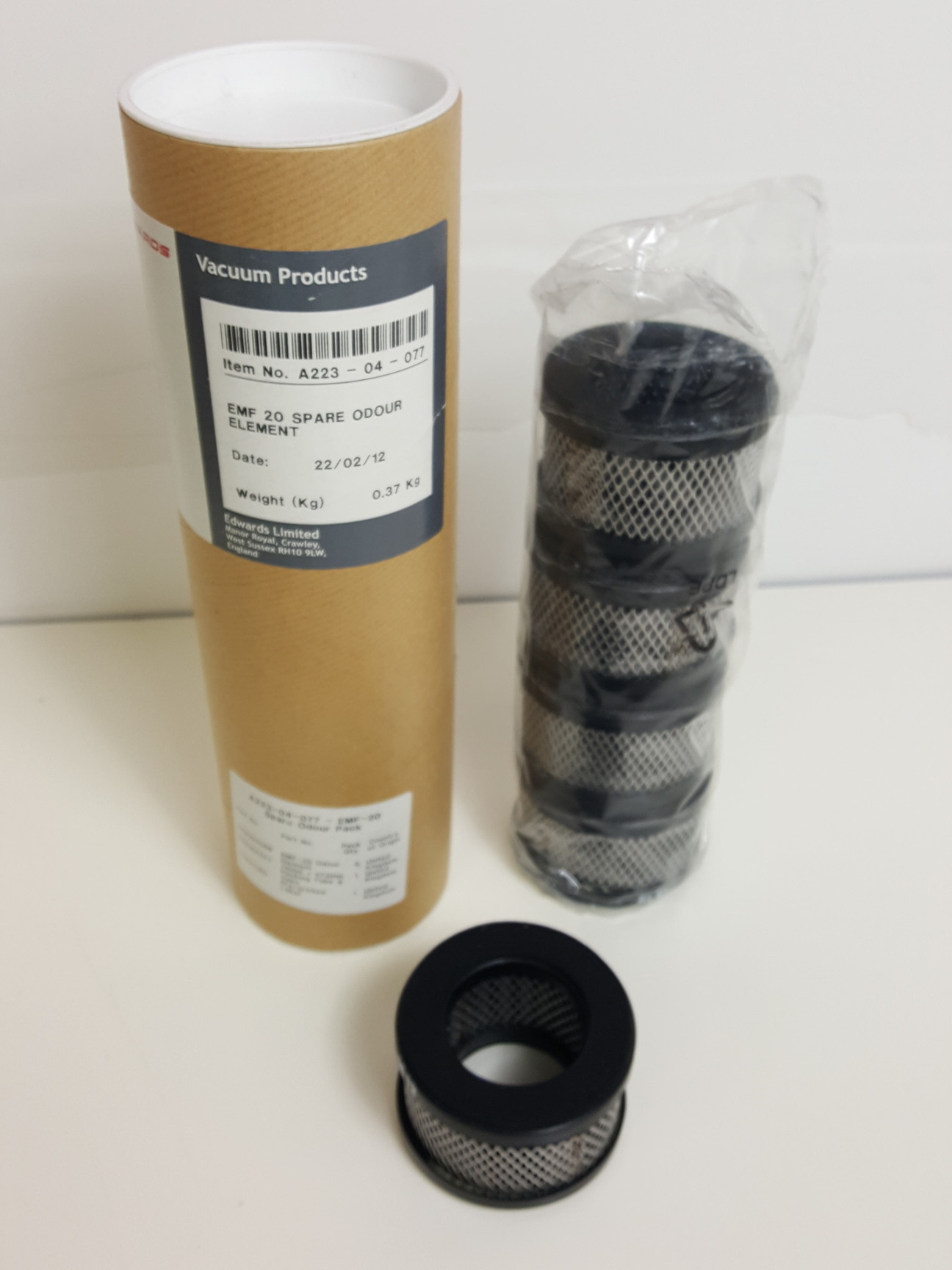 5 x Edwards EMF 20 Filter A223-04-077 Replacement Spare Odour Element ...