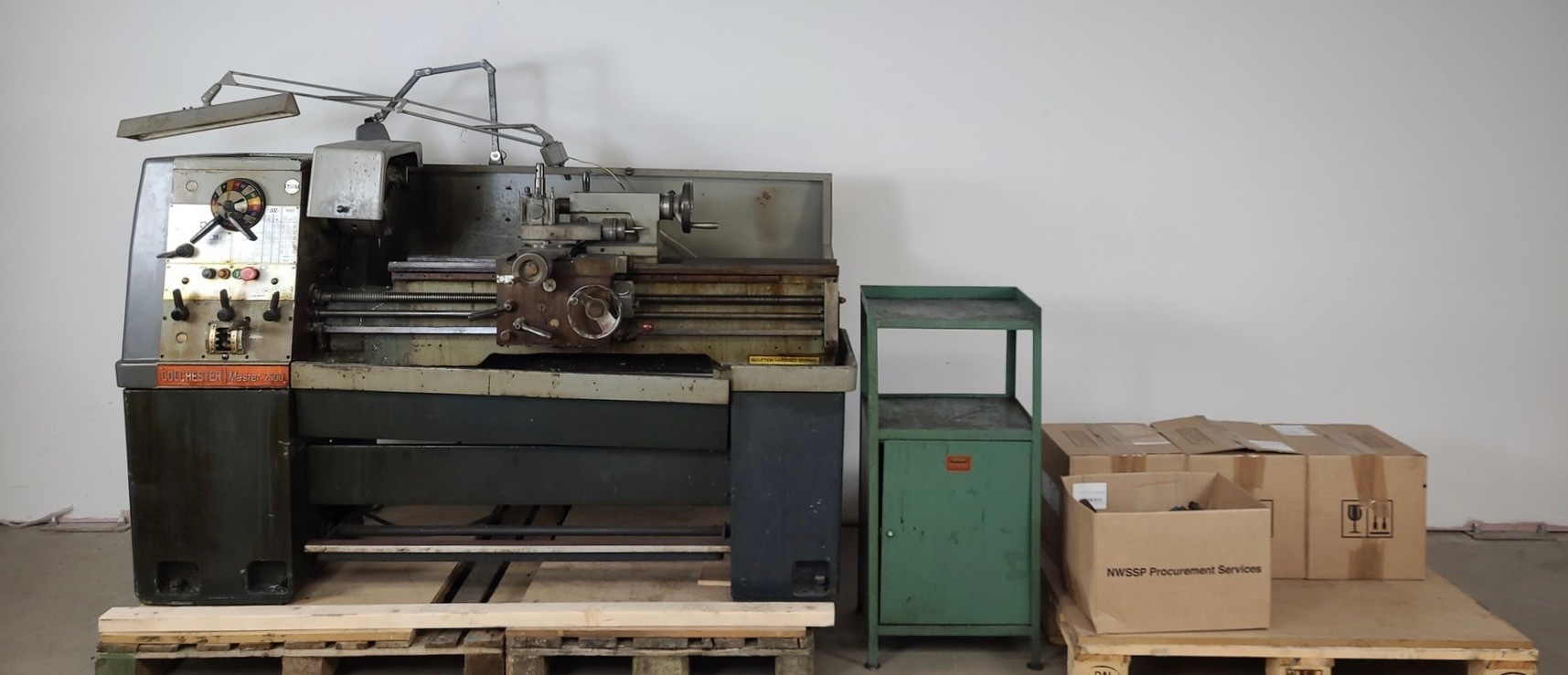 Colchester Master 2500 Lathe + Tool Cabinet + Tooling Engineering