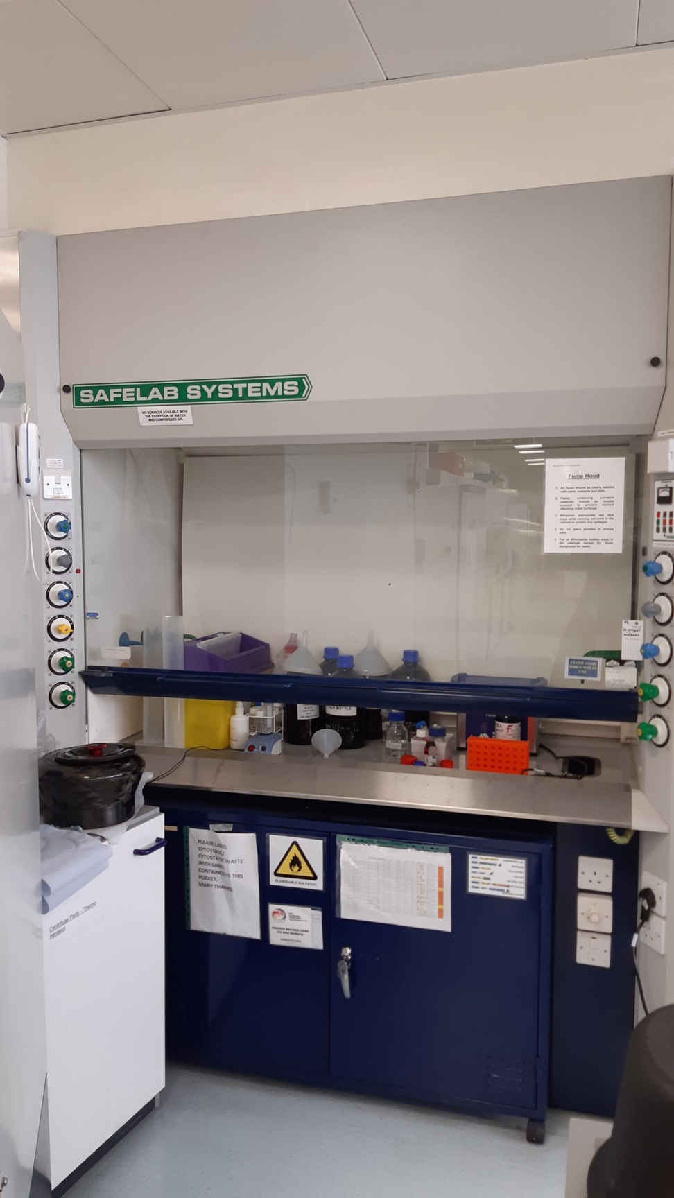 SafeLab Systems Ducted Fume Cupboard Safety Cabinet Lab