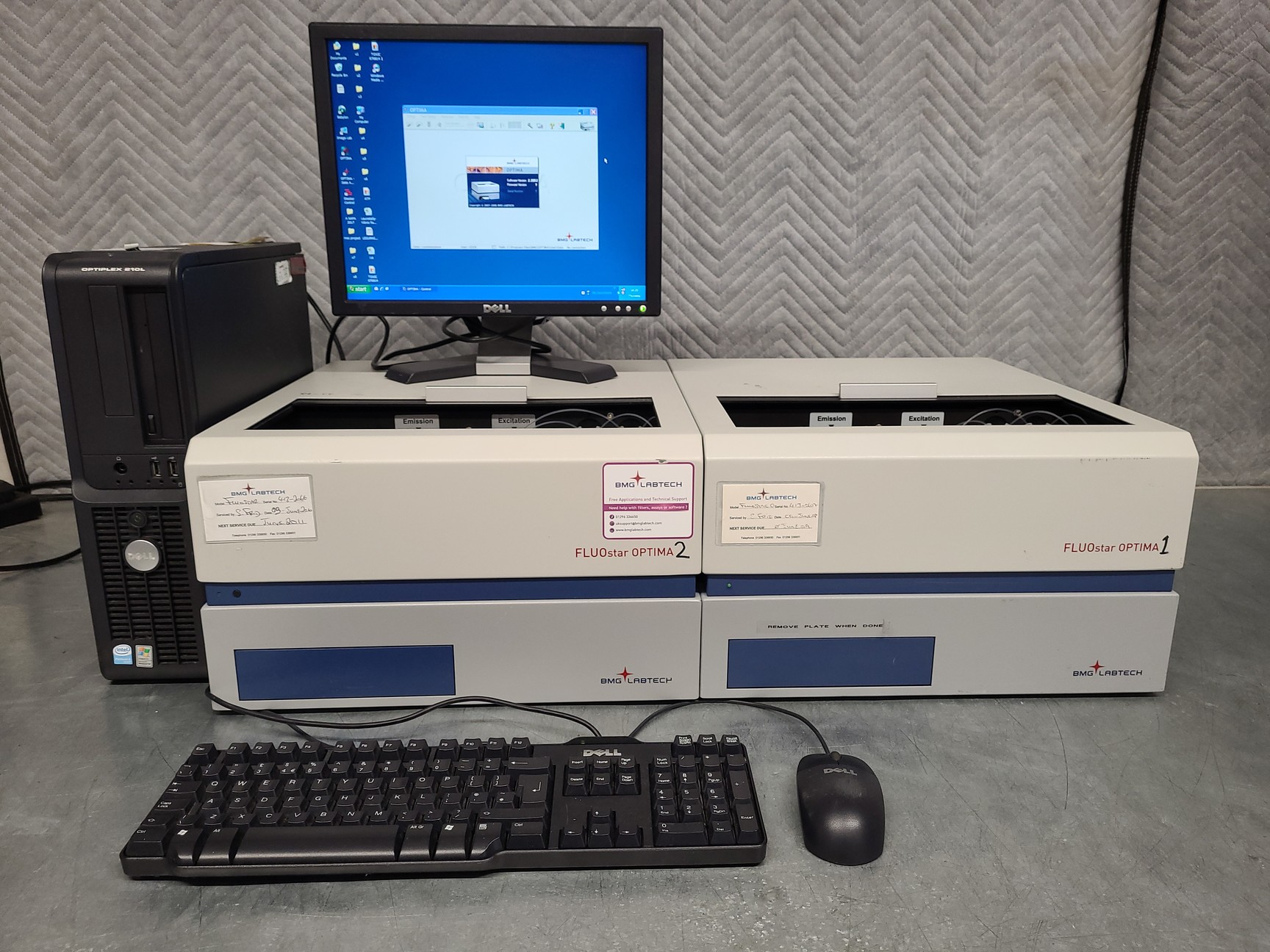 BMG Labtech Fluostar Optima Microplate Reader System with PC & Software Lab
