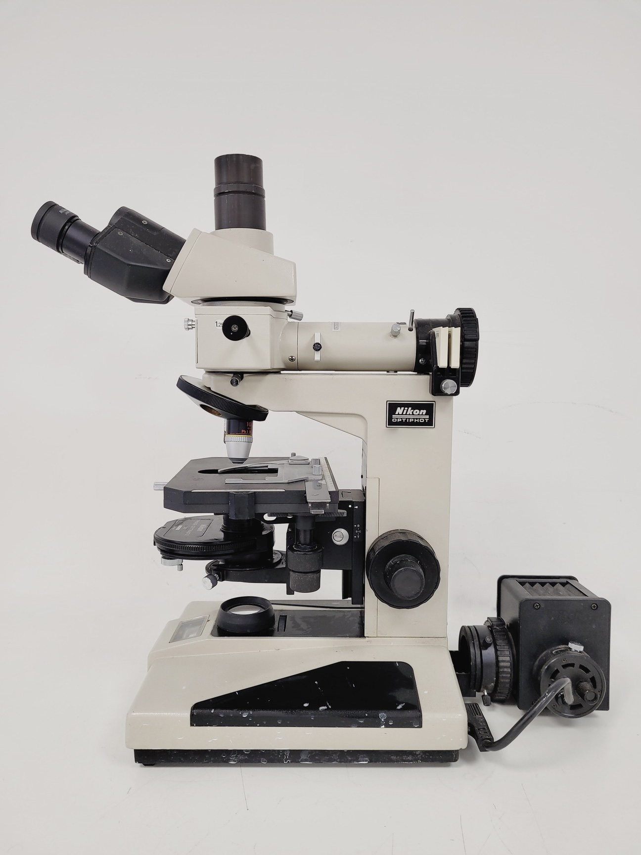 Nikon Optiphot Phase Contrast Microscope with 2 x Objectives - Ph1 DL Lab