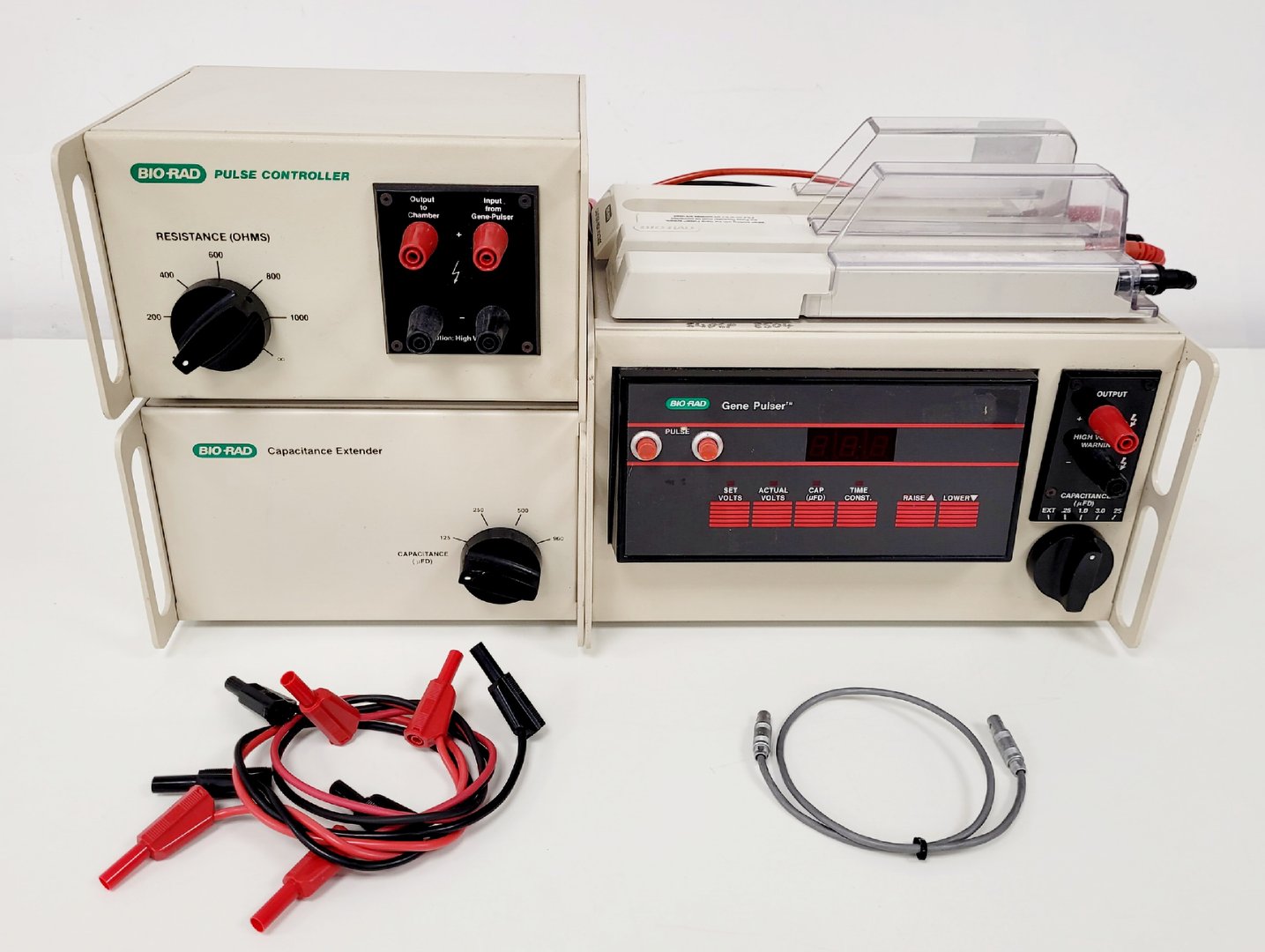 Bio-Rad Gene Pulser Pulse Controller Capacitance Extender System Shock ...