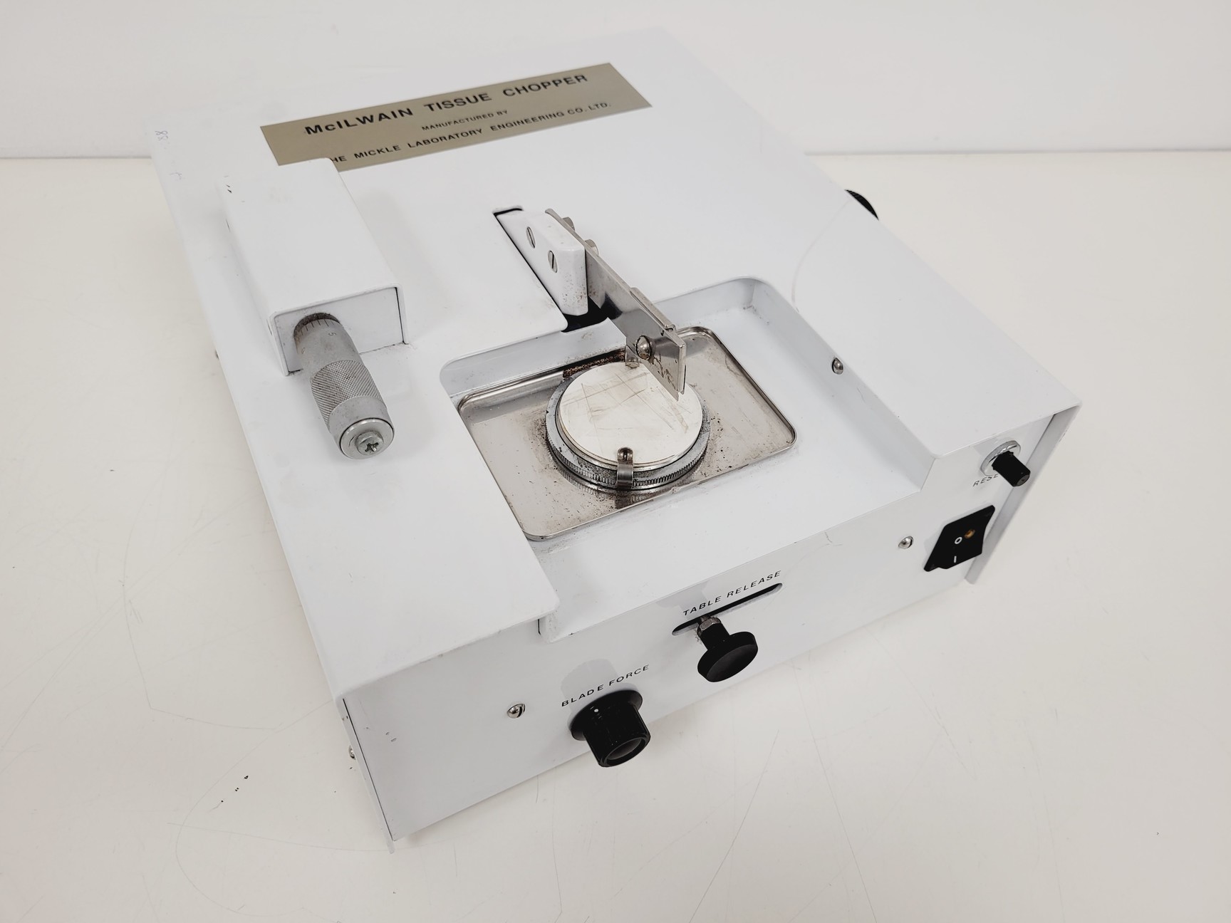 Mickle Laboratory McIlwain Tissue Chopper Model - MTC-1 Lab