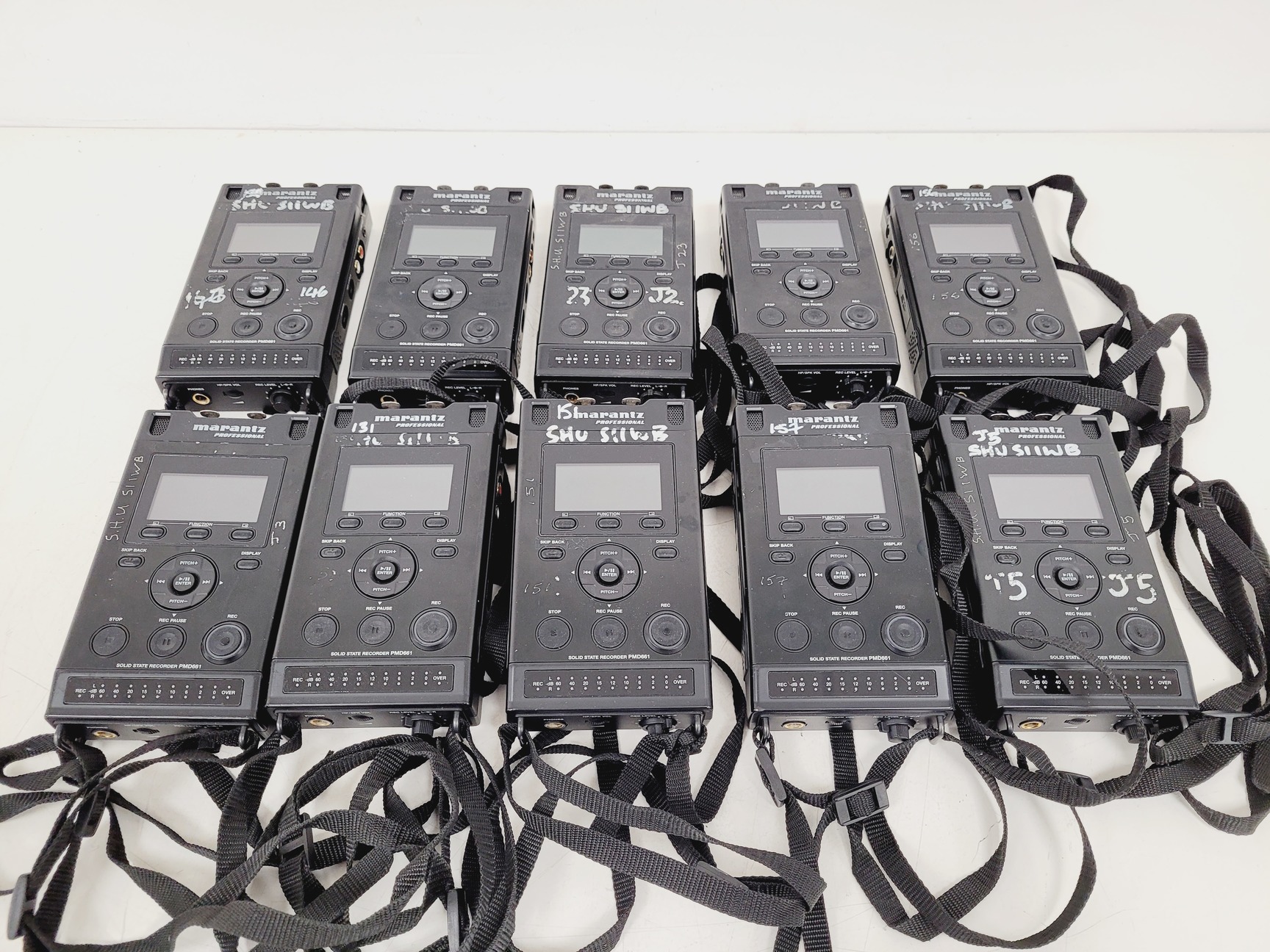 10 x Marantz PMD661 Professional Solid State Media Recorders